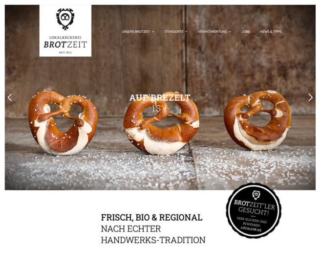 Die Lokalbäckerei Brotzeit - Comako Design